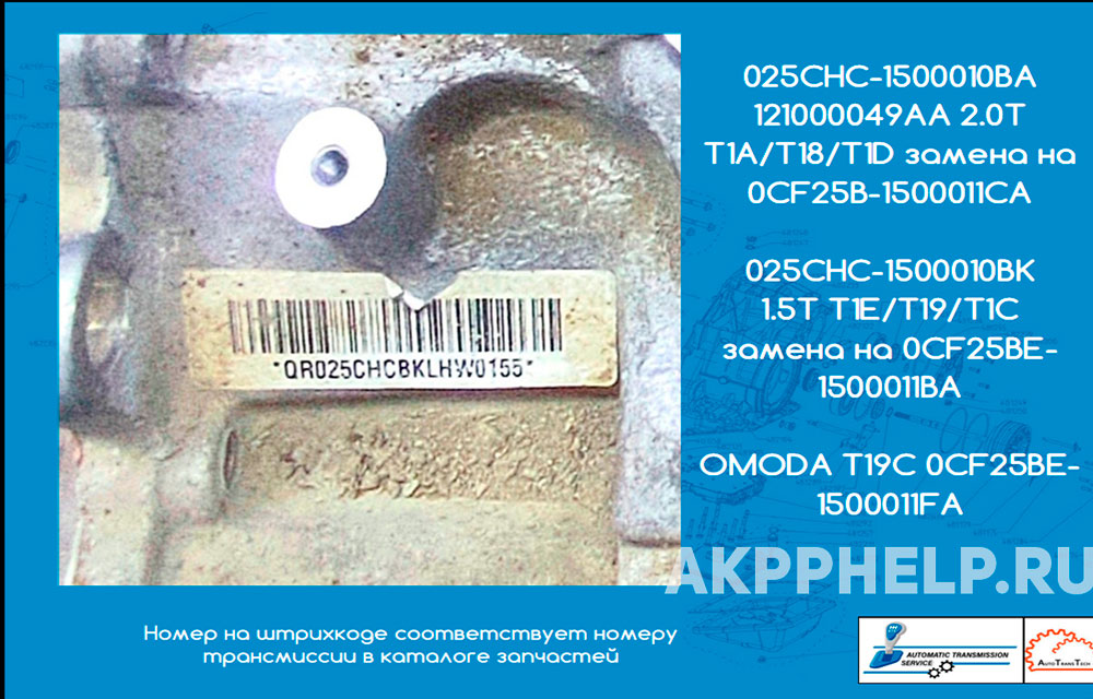 Руководство вариатор QR025CHA QR025CHB CVT25 Chery «AKPPHELP»